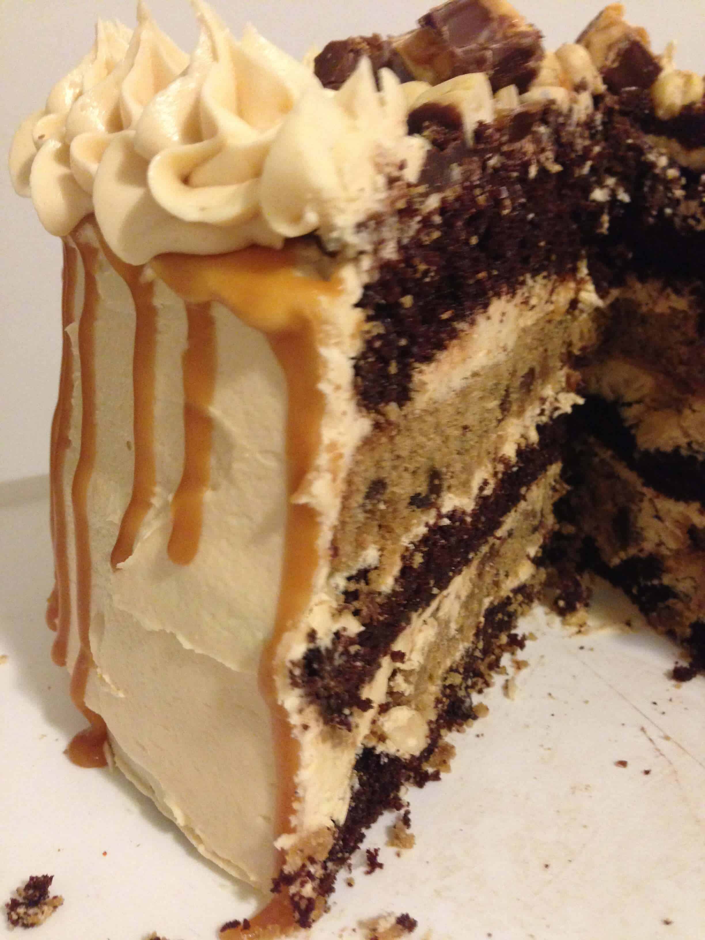 The Snickers Cake - Chelsweets
