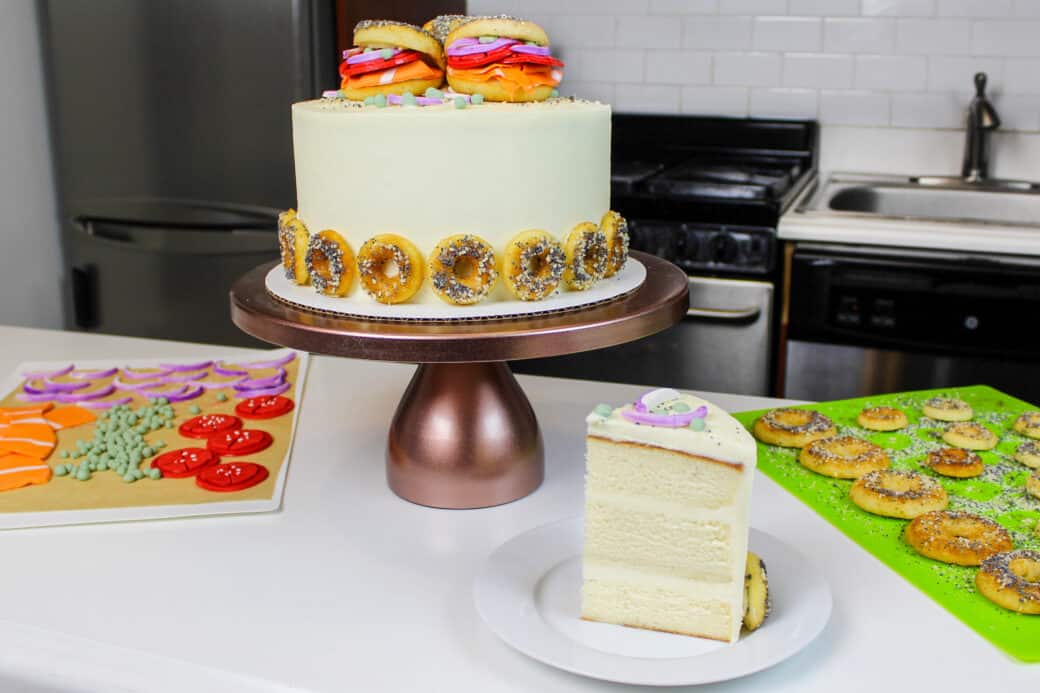 Bagel Cake - The Ultimate Birthday Cake for a Bagel Lover