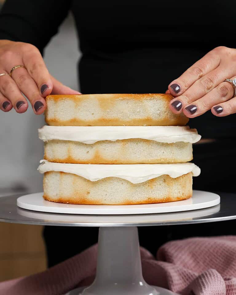 6 Inch Cake Recipe: Small Vanilla Layer Cake w/ Buttercream