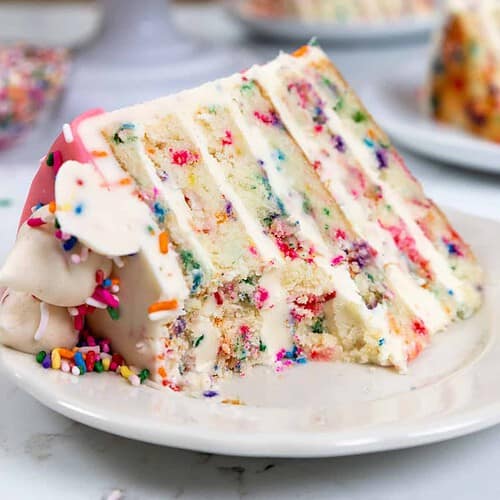 Best Funfetti Cake Recipe with Homemade Buttercream Frosting