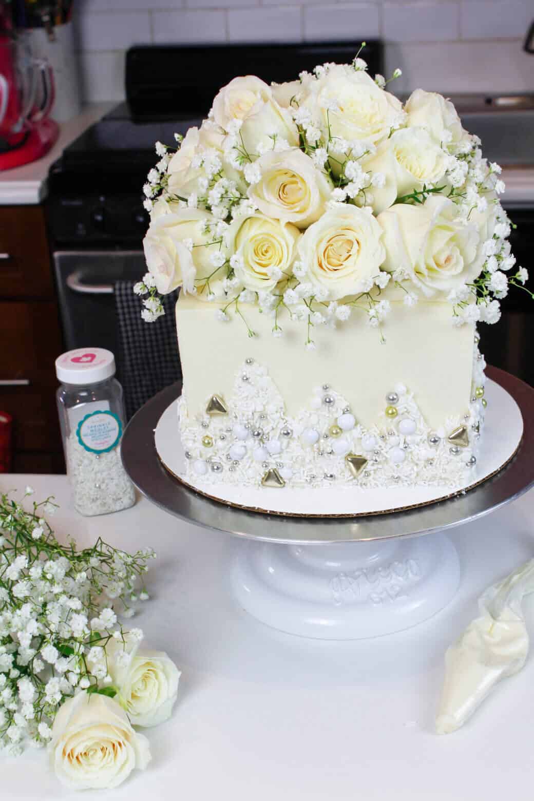 WASC Cake Recipe - White Almond Sour Cream Cake