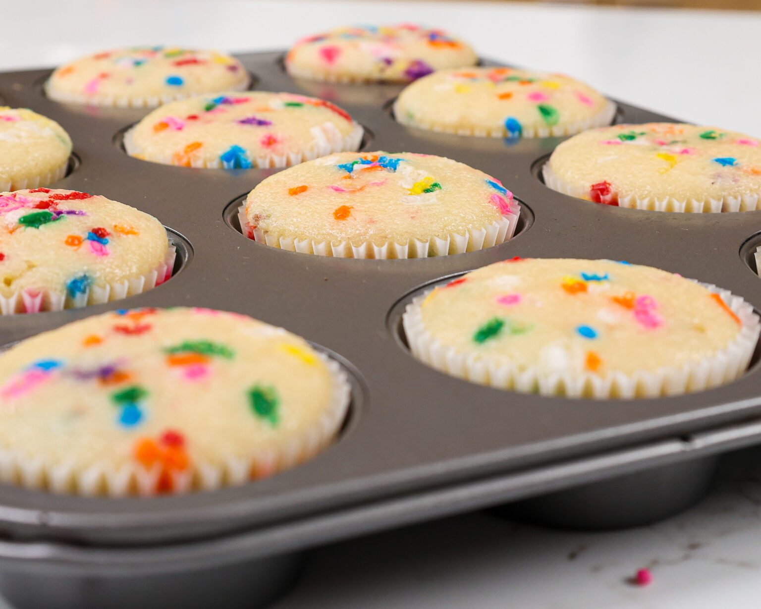 Funfetti Cupcake Recipe with Homemade Buttercream Frosting