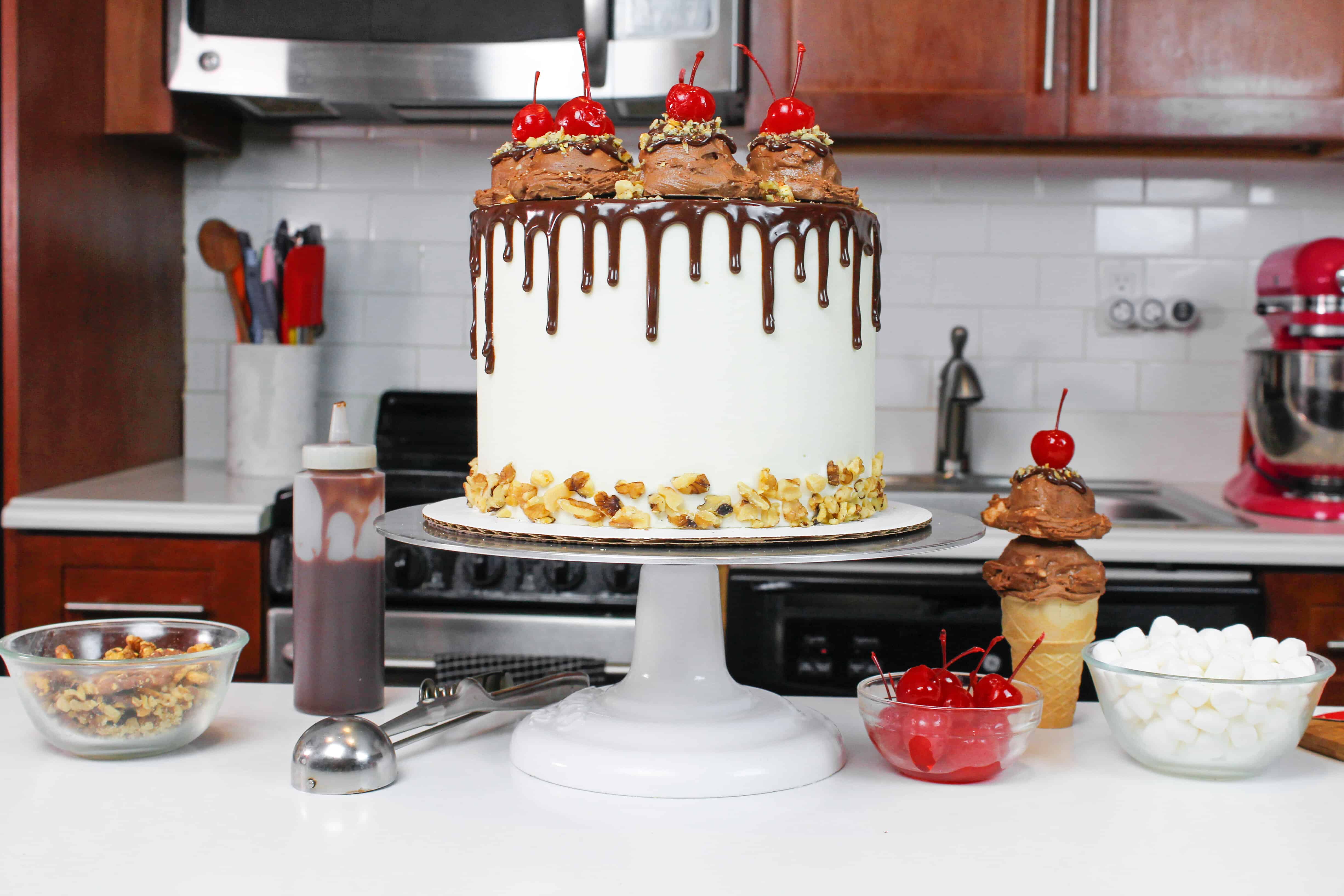 Rocky Road Cake: Our Favorite Ice Cream Flavor in Cake Form