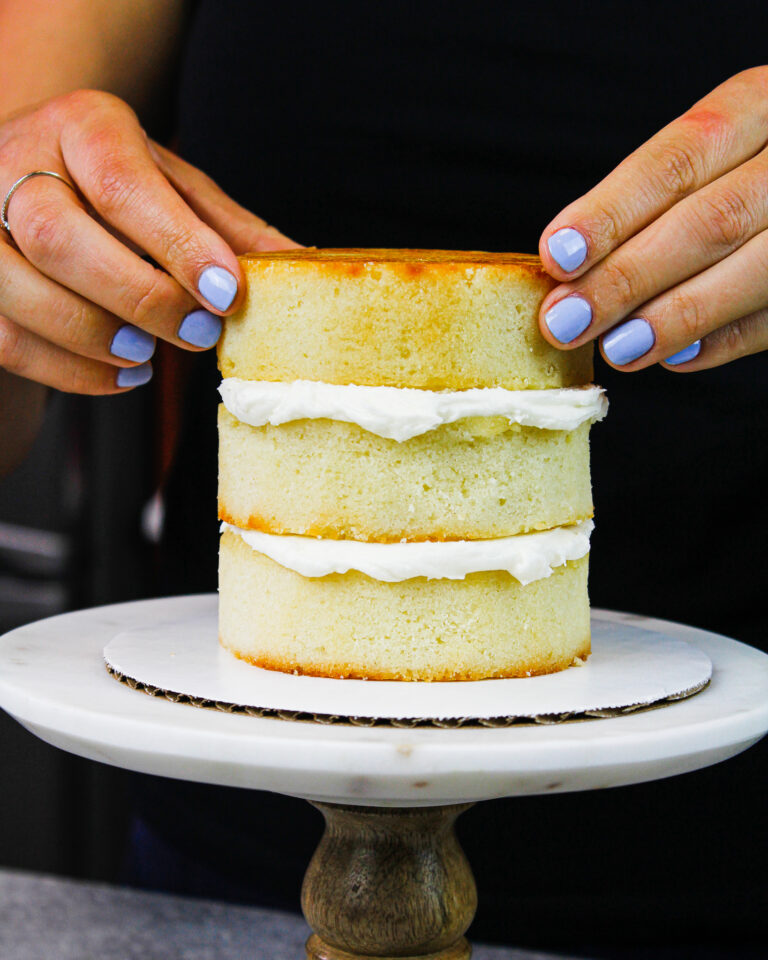 Mini Vanilla Cake Recipe: Simple 4 Inch Layer Cake - Chelsweets