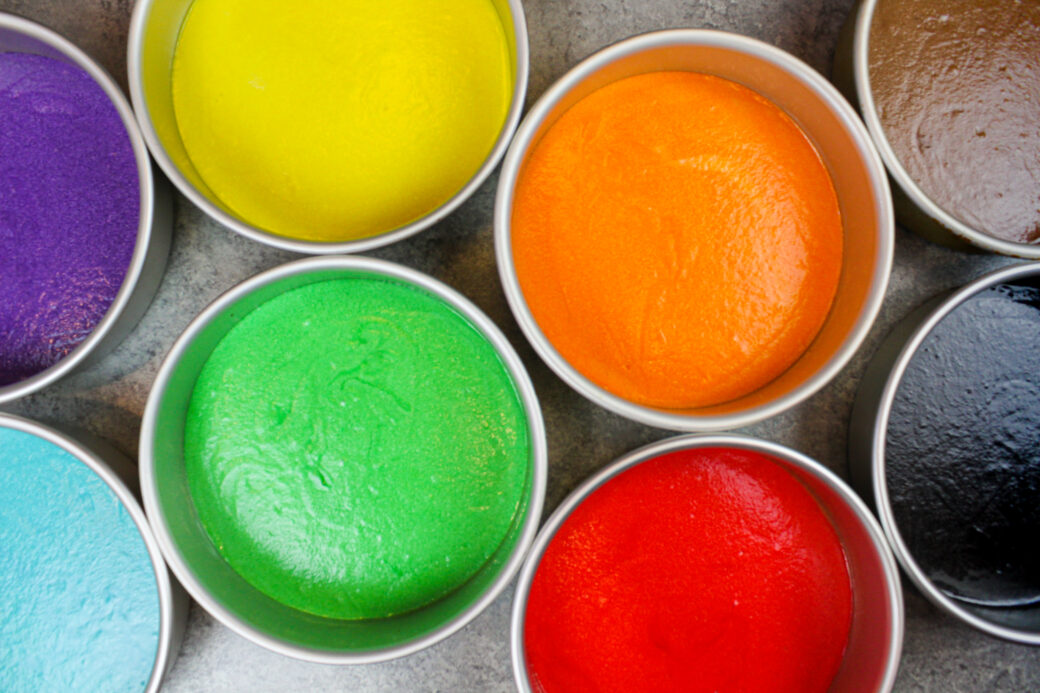 How To Make Perfect Rainbow Cake Layers - Chelsweets