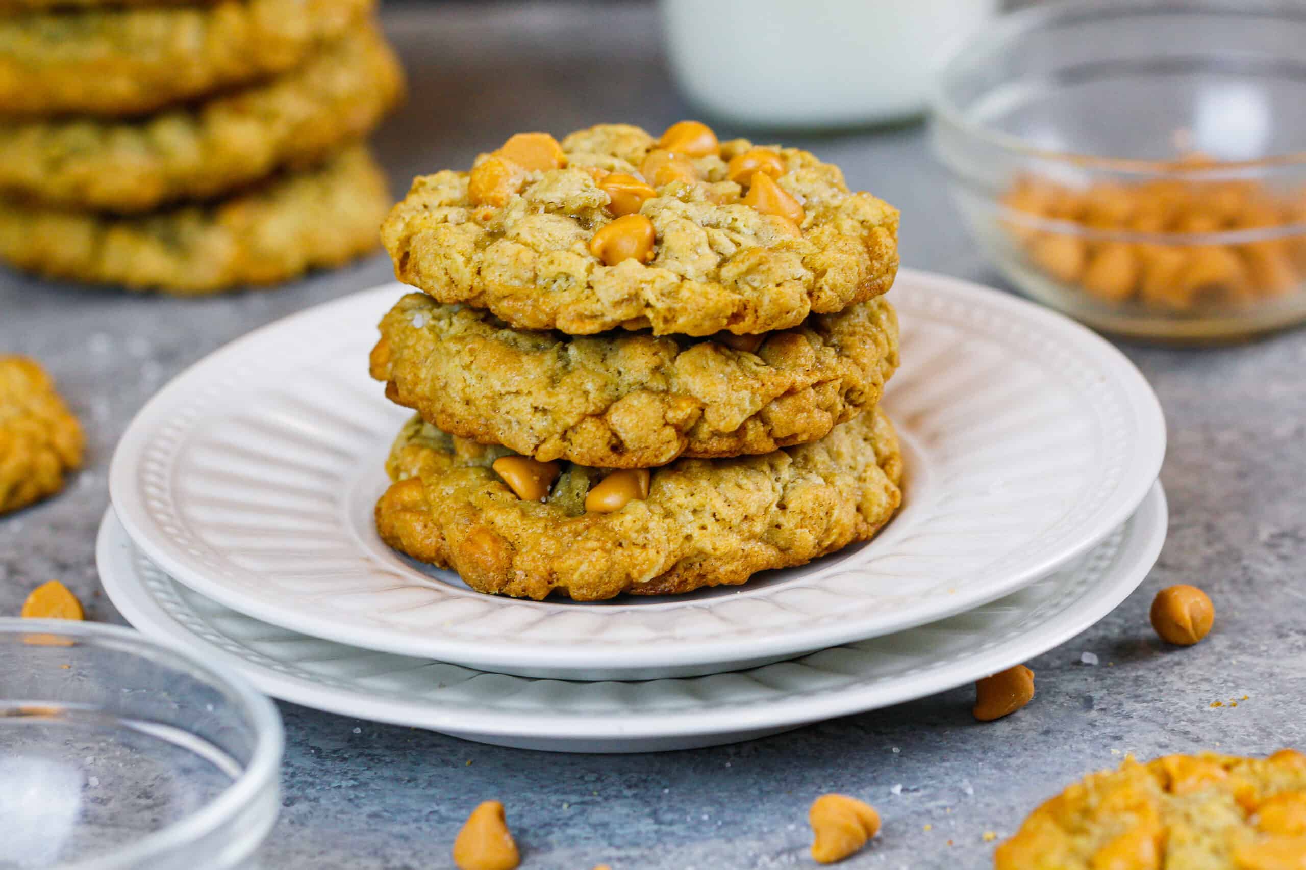 Oatmeal Scotchies - Chewy Oatmeal Butterscotch Cookies