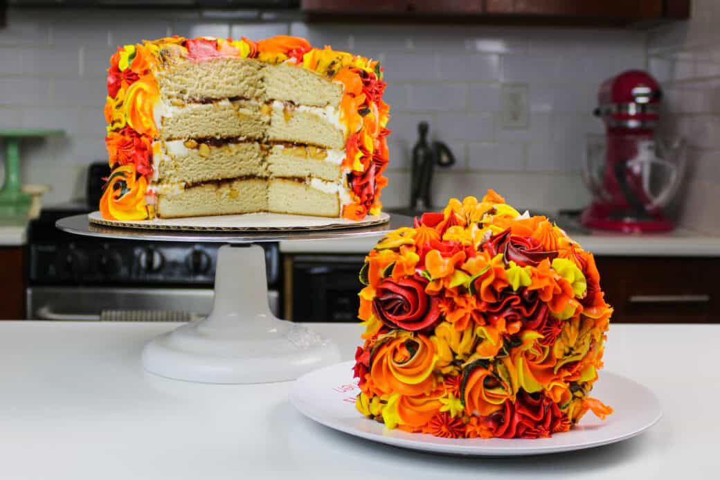 Apple Pie Layer Cake: Tender Spice Cake w/ Apple Pie Filling