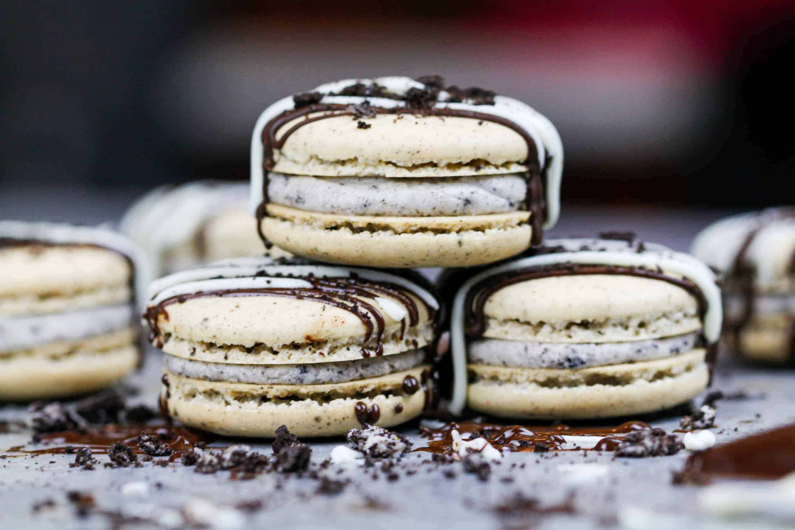 Oreo Macarons: Easy Step by Step Recipe - Chelsweets