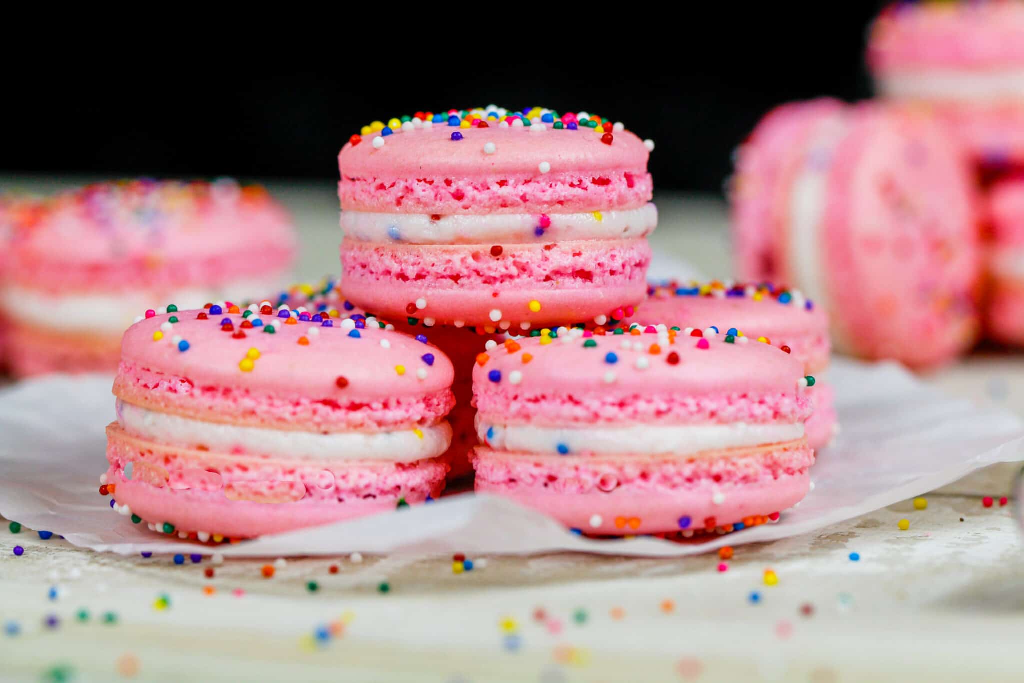 Birthday Cake Macarons: Recipe & Step by Step Tutorial