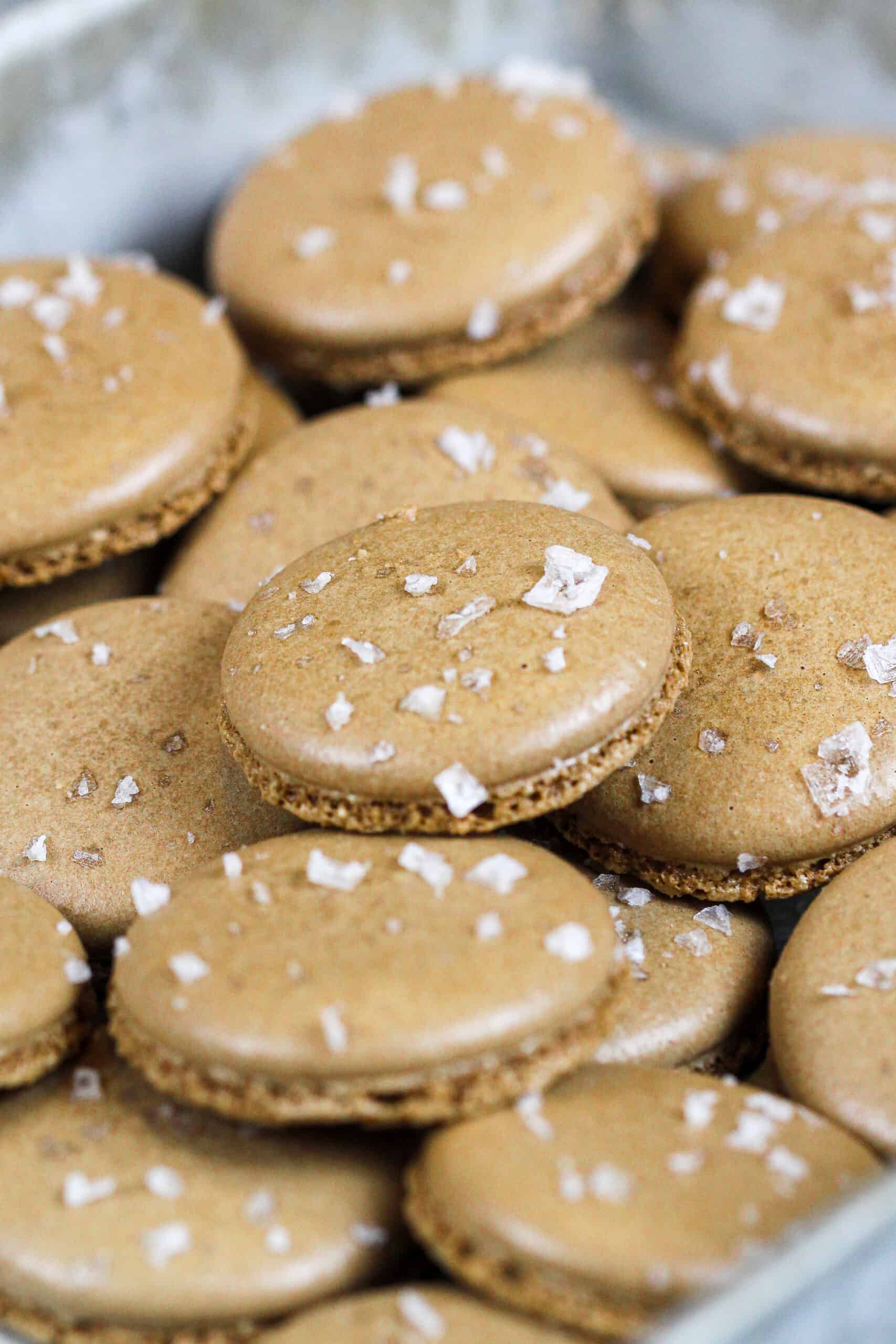 Salted Caramel Macarons Detailed Recipe And Step By Step Tutorial