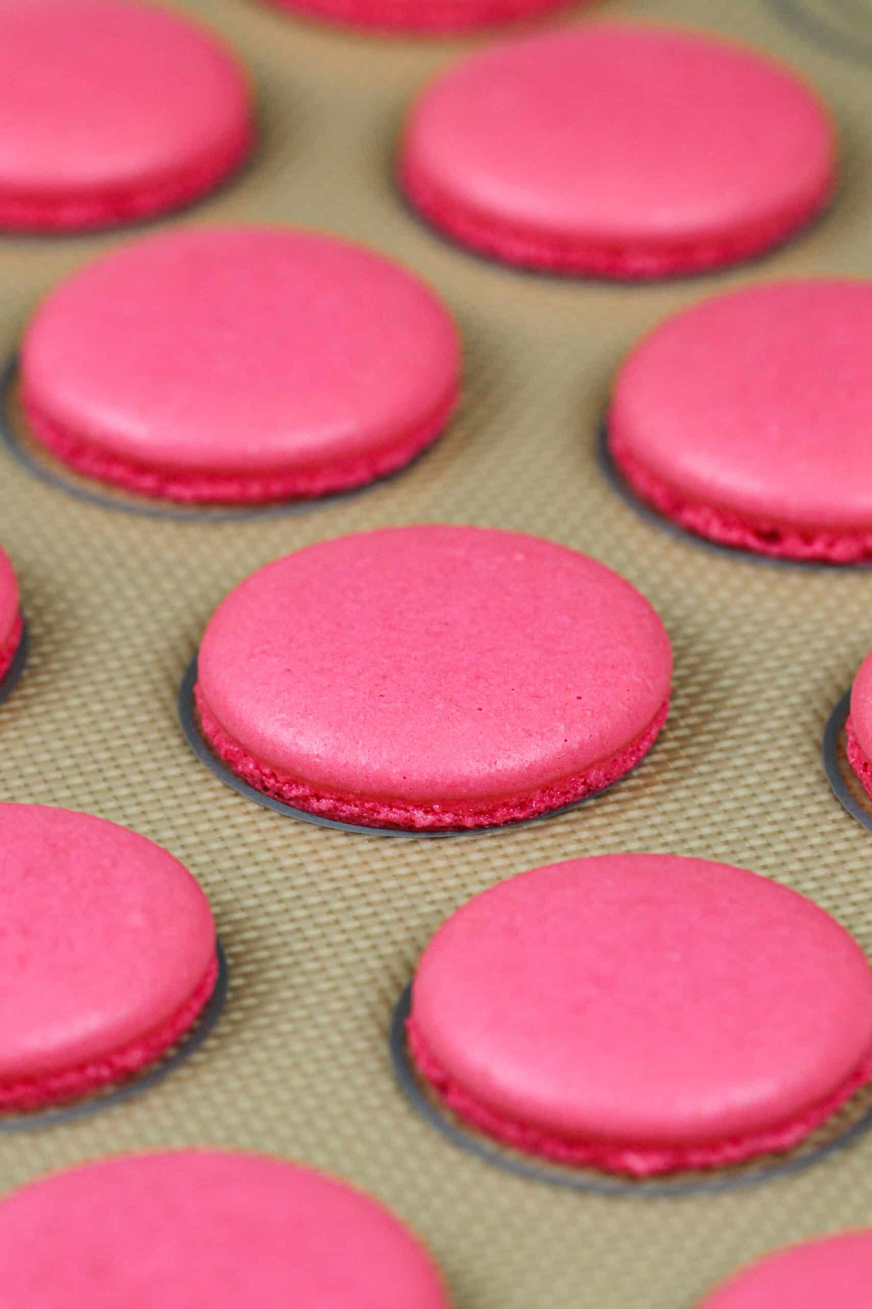 Raspberry Macarons: Step by Step Recipe & Tutorial