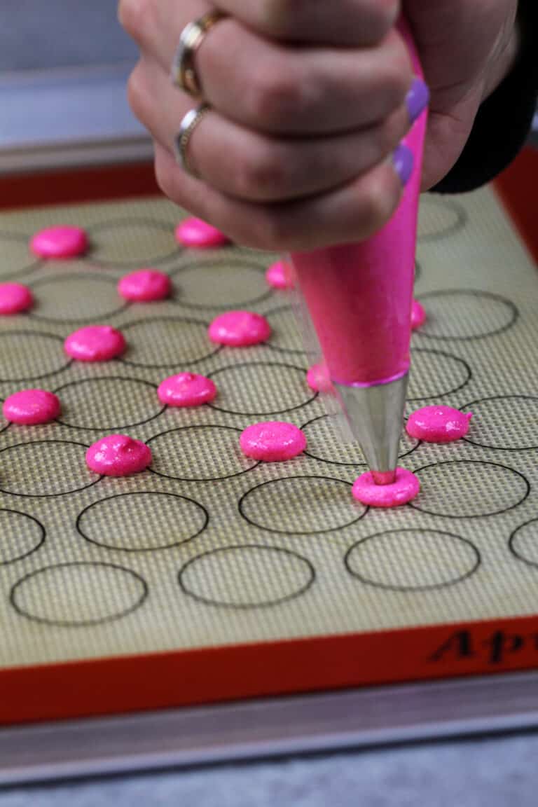 Mini Macarons: Recipe and Step by Step Video Tutorial