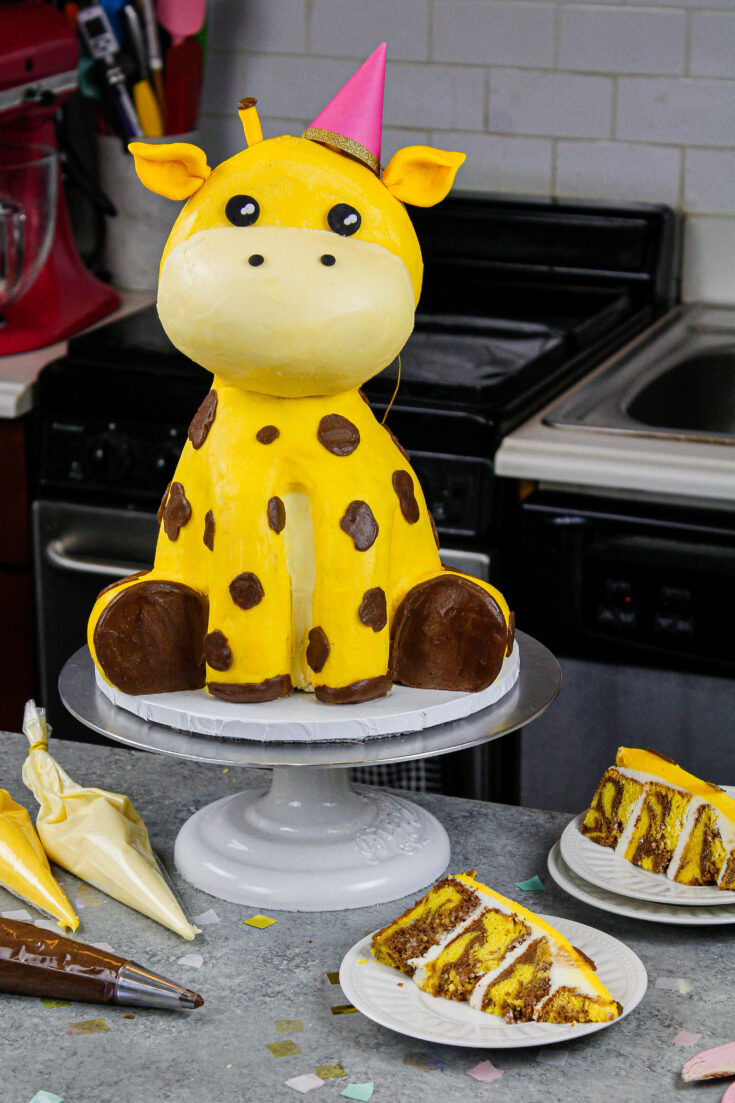 Giraffe Cake - Step by Step Recipe & Video Tutorial