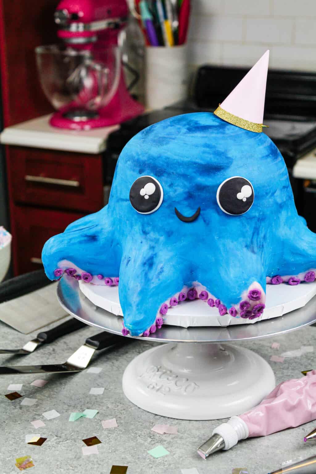 Octopus Cake: Detailed Recipe & Step by Step Video Tutorial