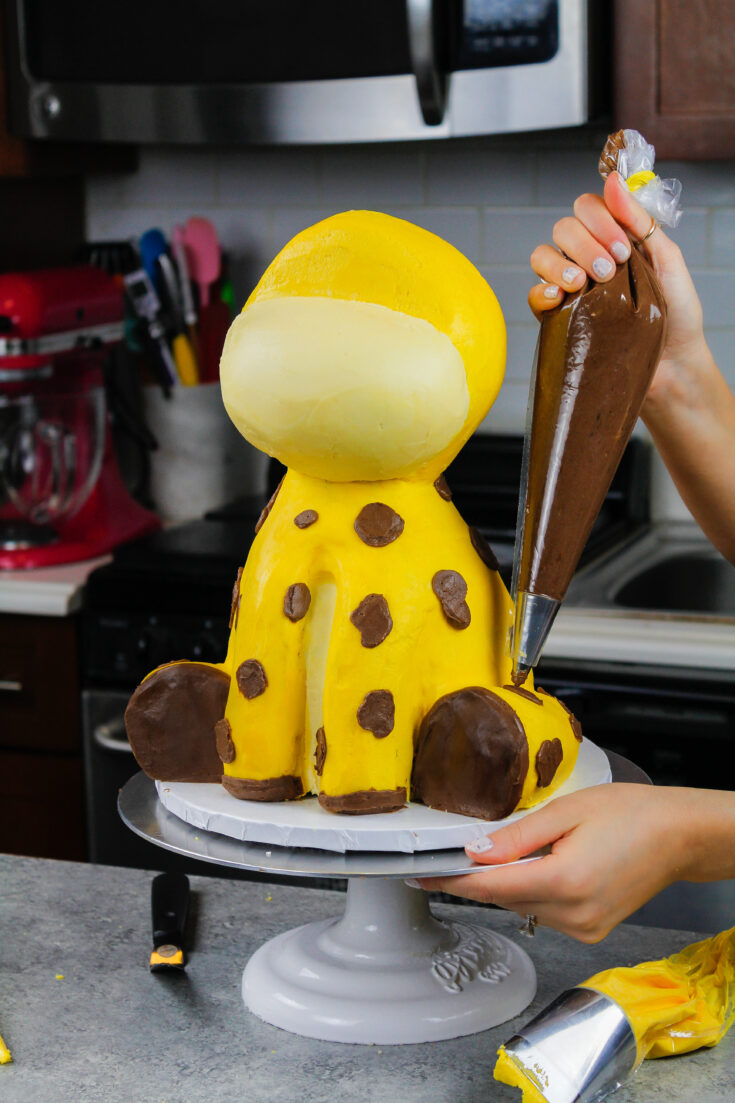 Giraffe Cake - Step by Step Recipe & Video Tutorial