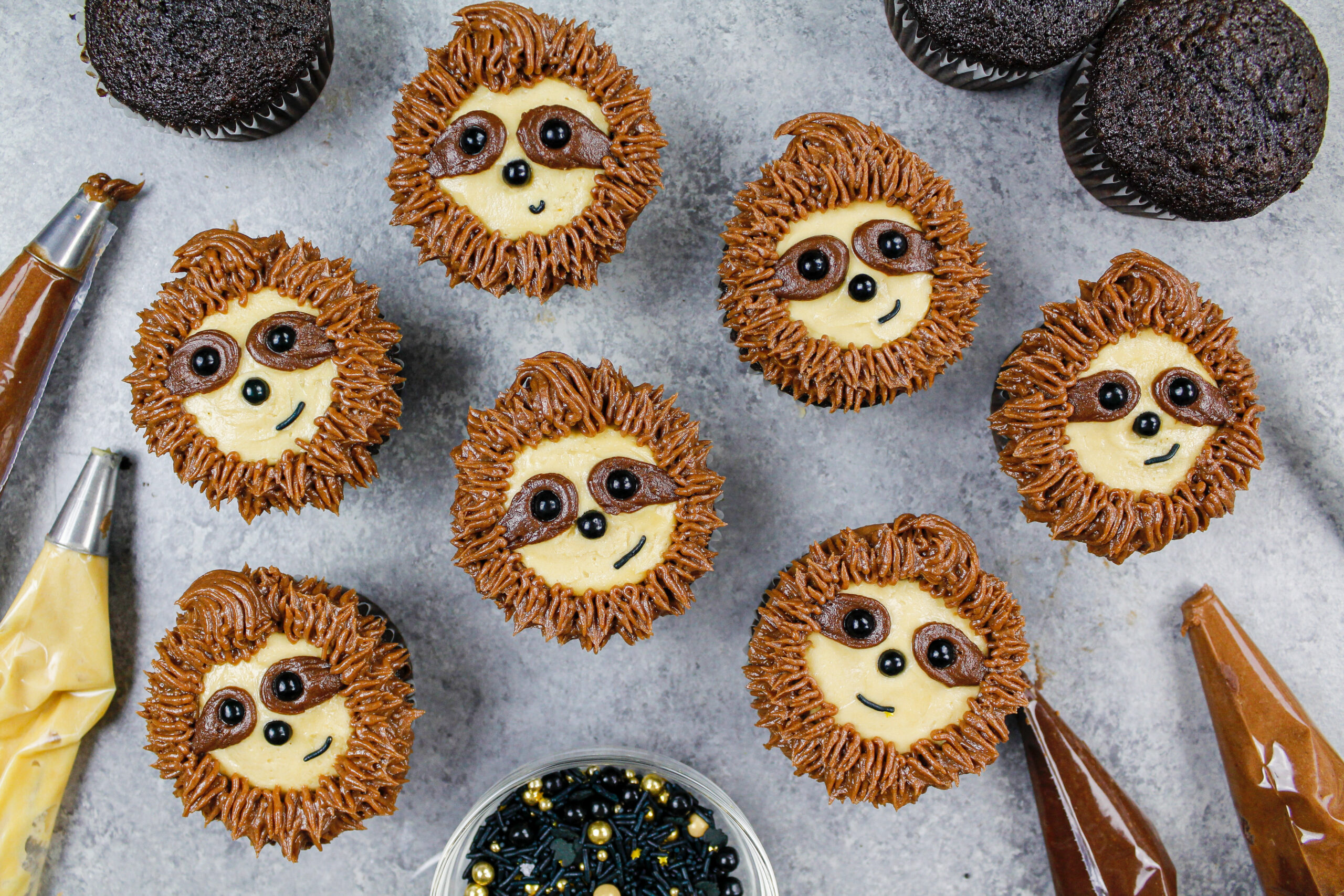 Sloth Cupcakes: Easy Recipe & Step-by-Step Tutorial