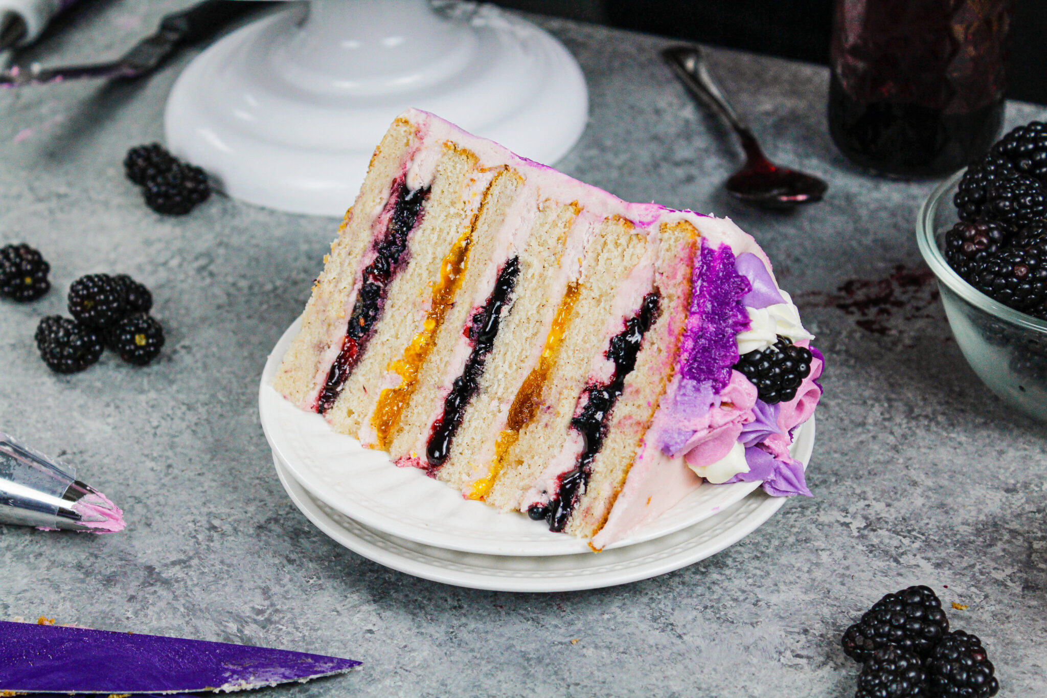 Blackberry Cake: Delicious Layer Cake Recipe Made from Scratch