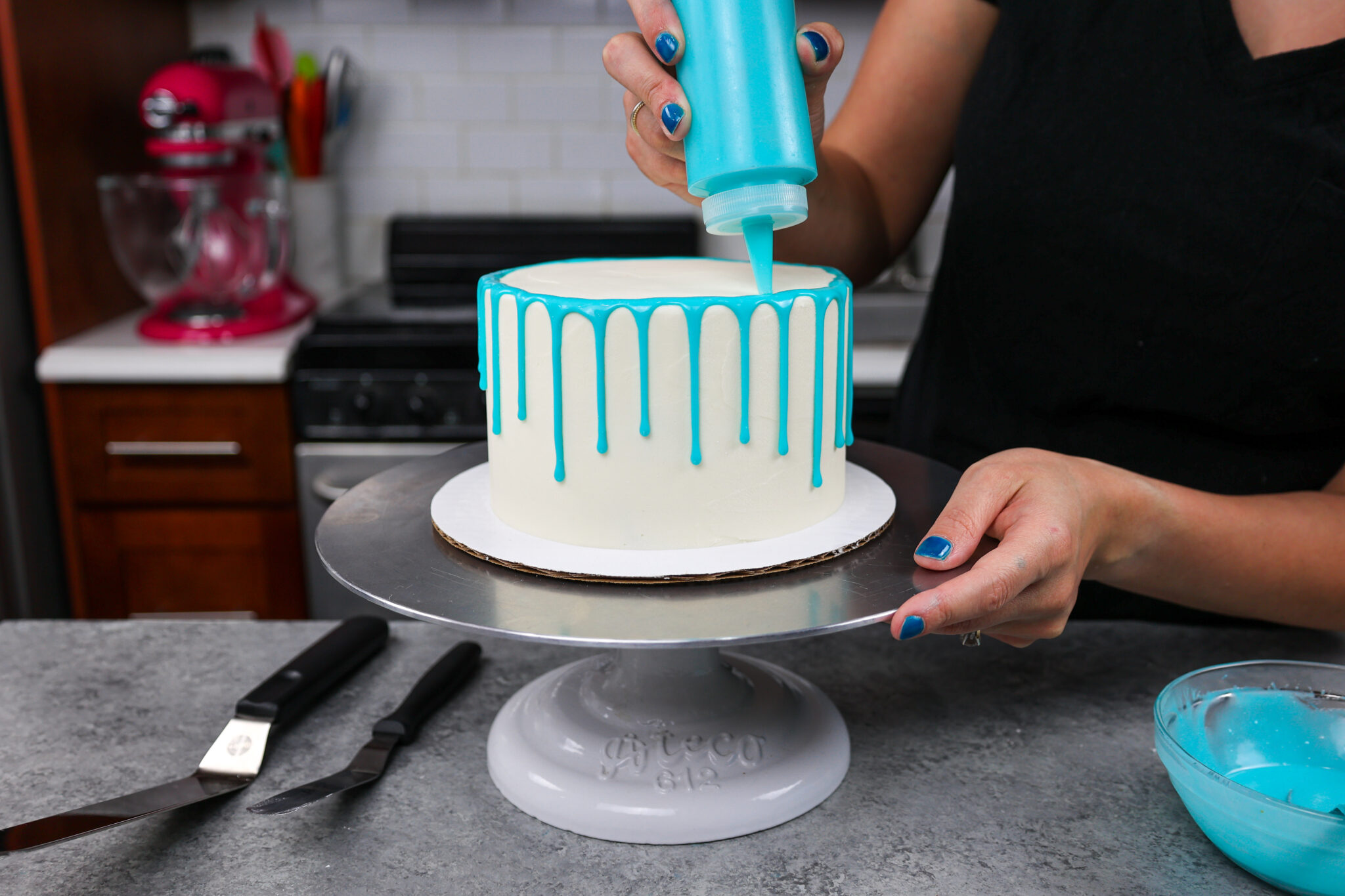 How to Make a Blue Drip Cake: Easy Recipe & Video Tutorial