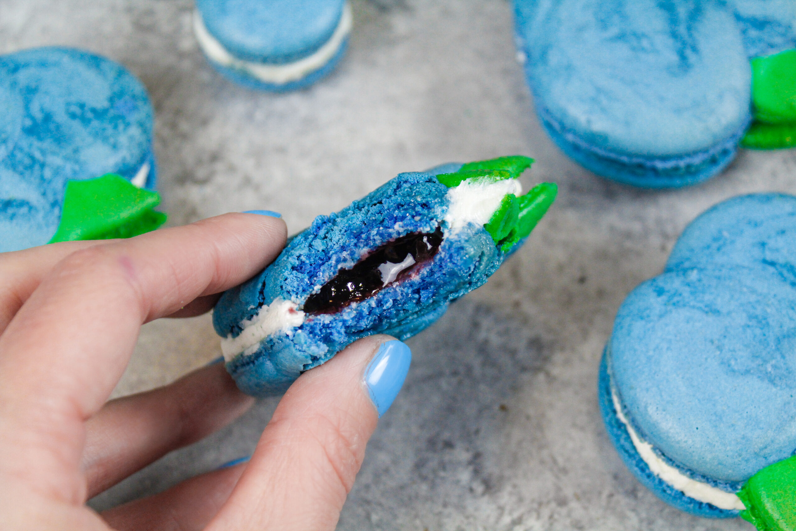 Blueberry Macarons: Step-by-Step Recipe and Video Tutorial