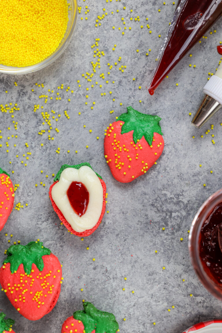 Strawberry Macarons: Step-by-Step Recipe and Video Tutorial