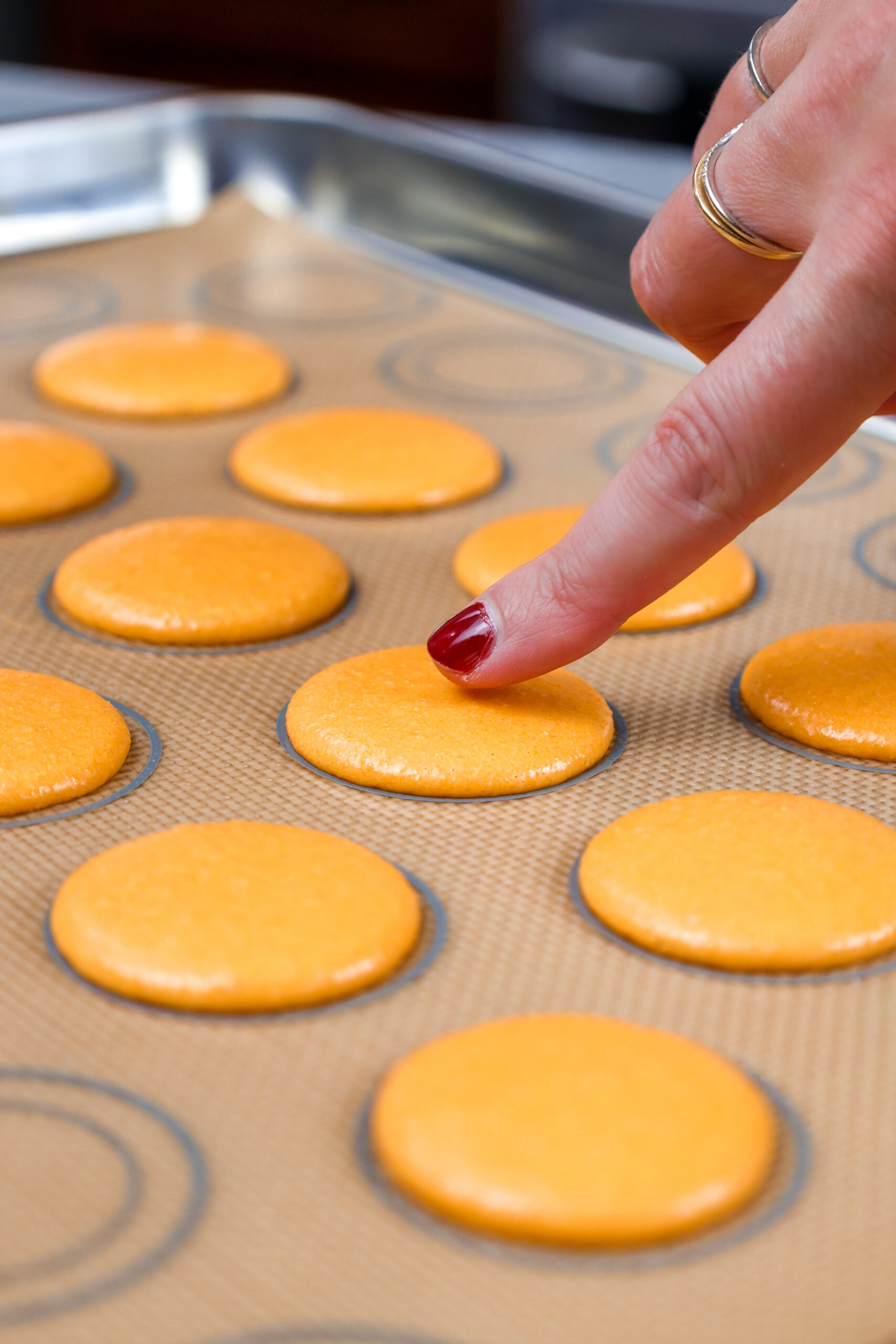Orange Macarons: Easy Step by Step Recipe - Chelsweets