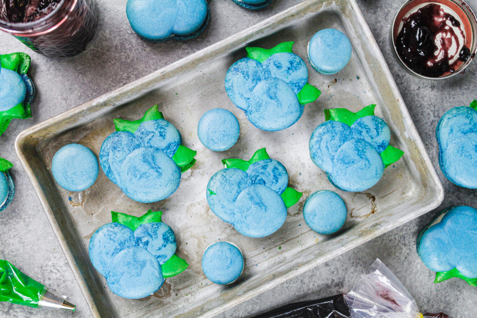 Blueberry Macarons: Step-by-Step Recipe and Video Tutorial