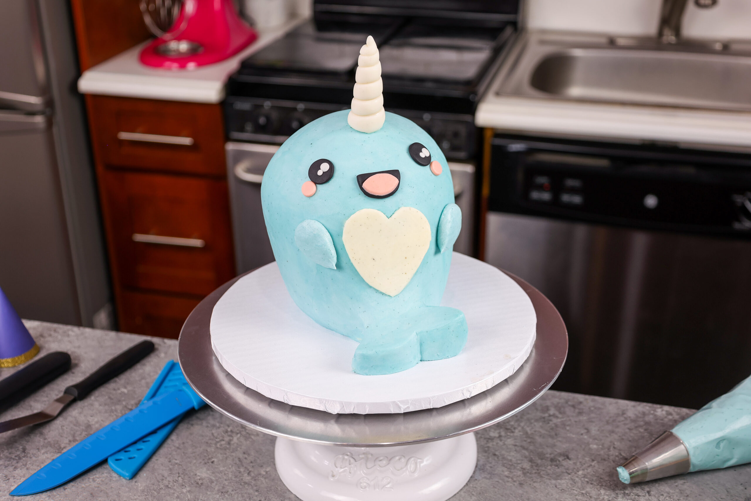 Narwhal Cake: Easy & Adorable Cake Recipe and Tutorial