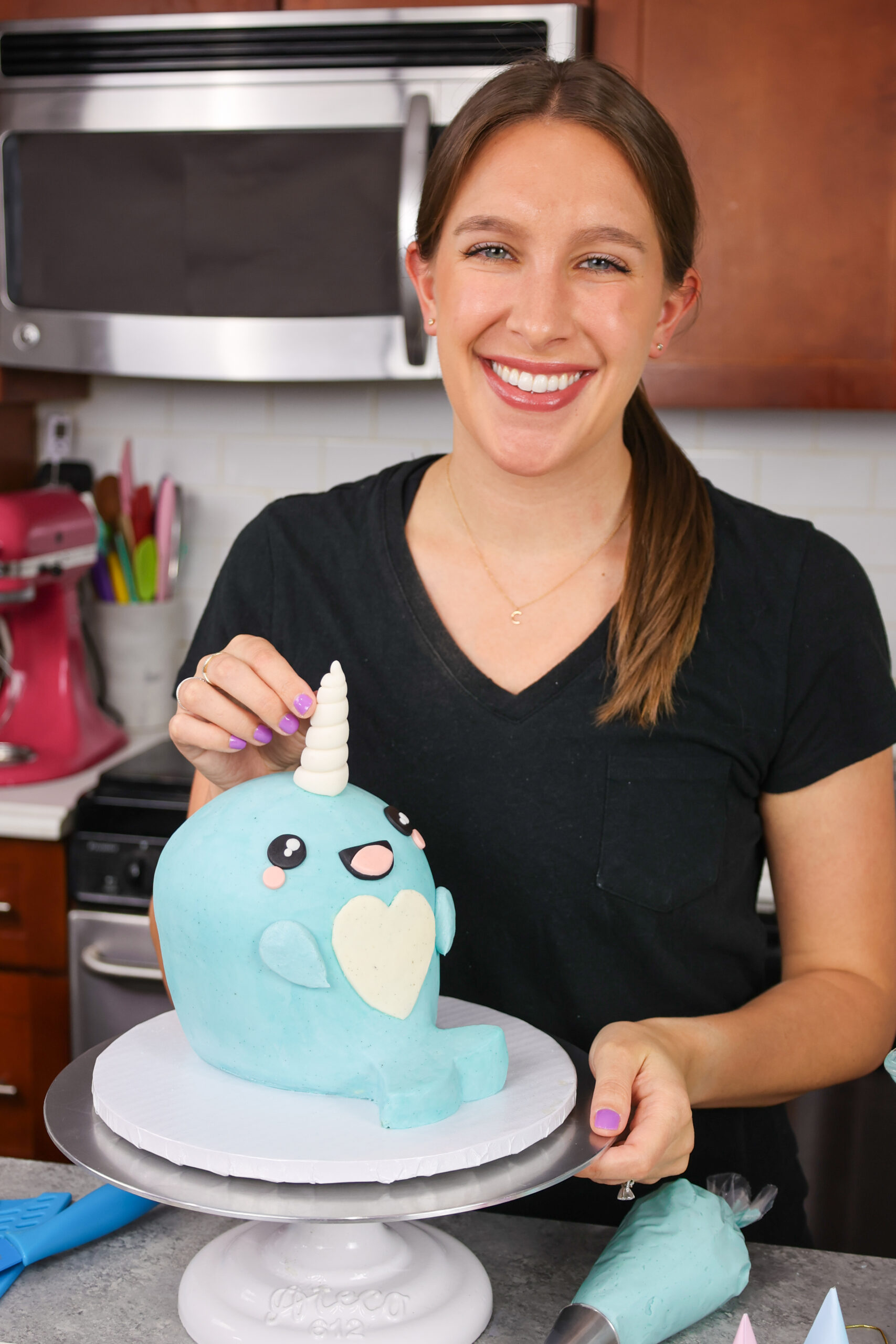 Narwhal Cake: Easy & Adorable Cake Recipe and Tutorial