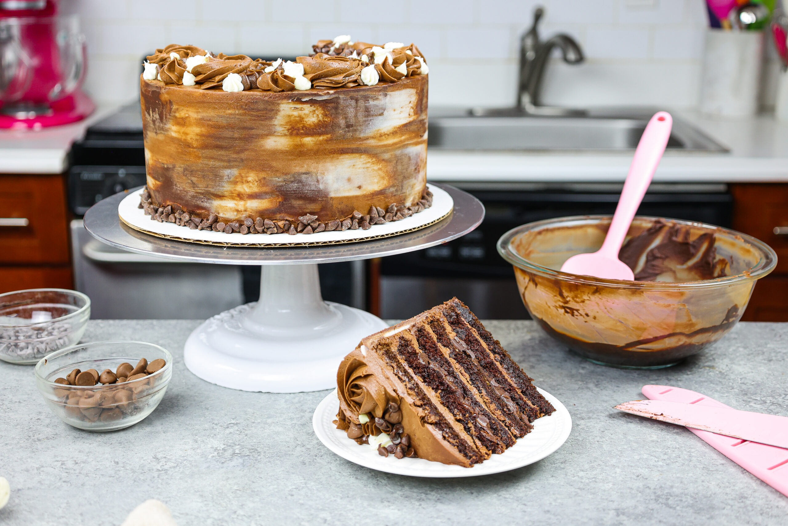 Triple Chocolate Cake with Decadent Chocolate Buttercream