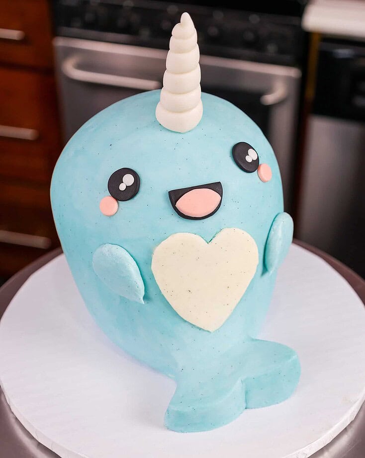 Narwhal Cake: Easy & Adorable Cake Recipe and Tutorial