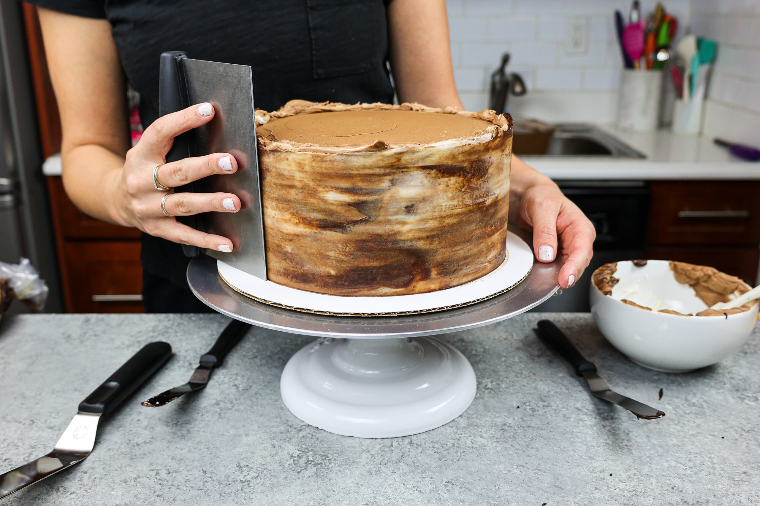 Triple Chocolate Cake with Decadent Chocolate Buttercream