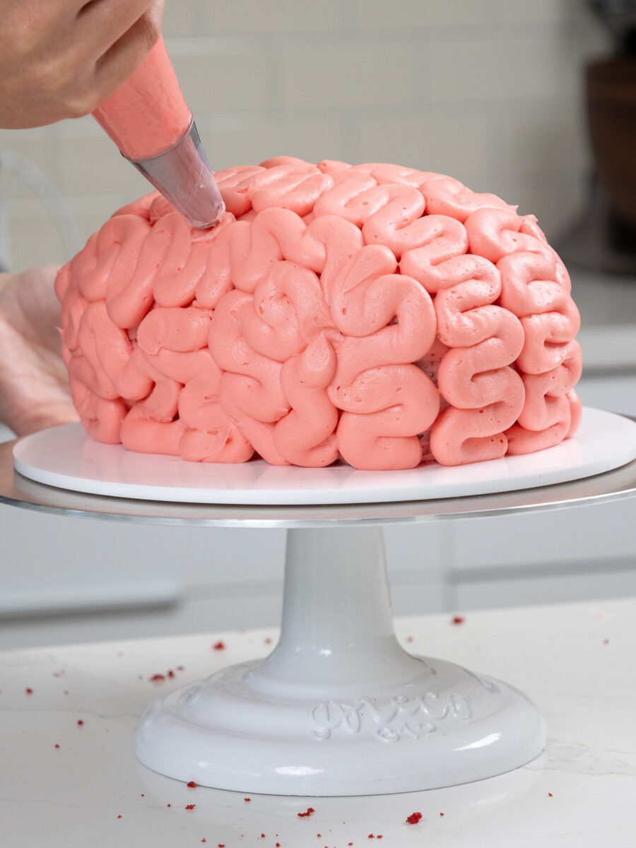 Brain Cake: Delicious Recipe w/ Easy Buttercream Design
