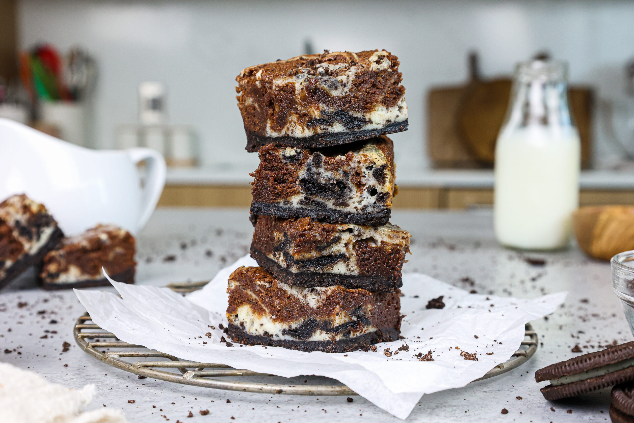 Oreo Cheesecake Brownies: Delicious Recipe from Scratch