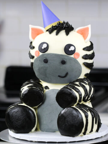 Zebra Cake: Adorable Cake Recipe & Tutorial - Chelsweets