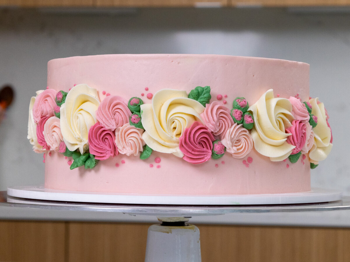 Buttercream Flower Cake: Step-By-Step Tutorial & Recipe
