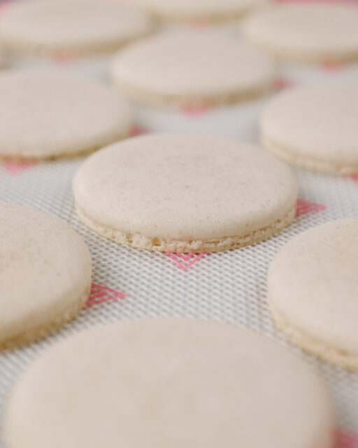 White Chocolate Macarons w/ Decadent Ganache Filling