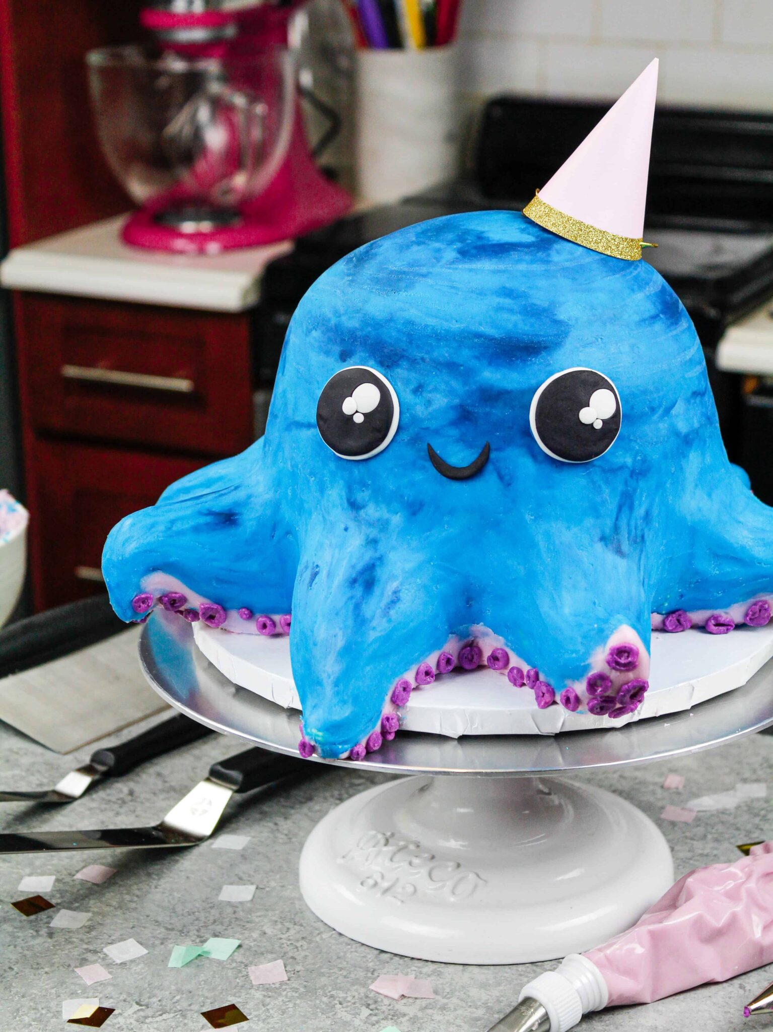 Octopus Cake: Detailed Recipe & Step by Step Video Tutorial