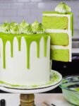 Matcha Cake - Tender Matcha Cake Layers Frosted w/ Fluffy Buttercream