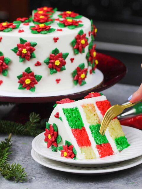 Poinsettia Cake: Festive Holiday Cake Design - Chelsweets