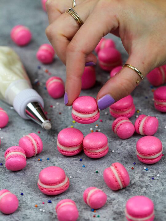 Mini Macarons: Recipe and Step by Step Video Tutorial