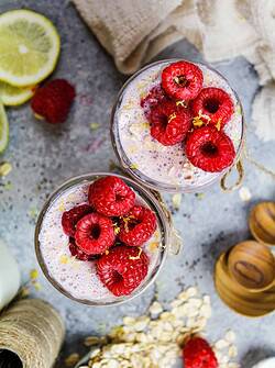 Raspberry Overnight Oats - The Perfect Make Ahead Breakfast