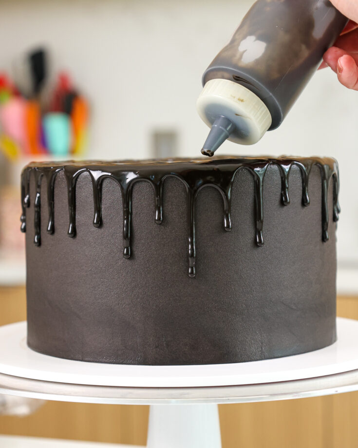 Black Drip Cake: Easy Recipe & Video Tutorial - Chelsweets