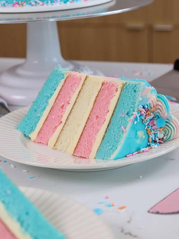 Trans Flag Cake - Delicious Recipe & Step-By-Step Tutorial