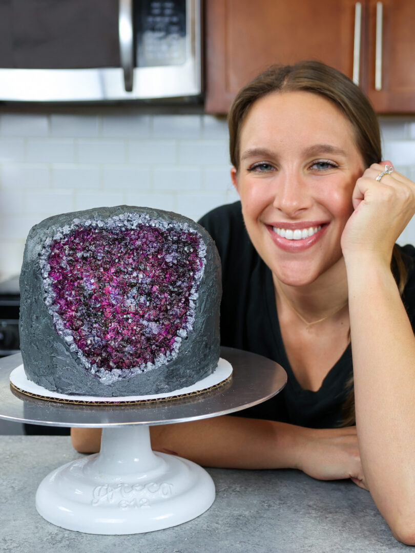 Geode Cake: Easy Recipe & Tutorial w/ Rock Candy