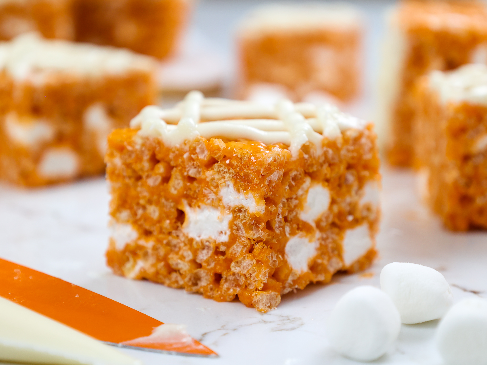 Pumpkin Rice Krispie Treats - The Perfect Fall Treat