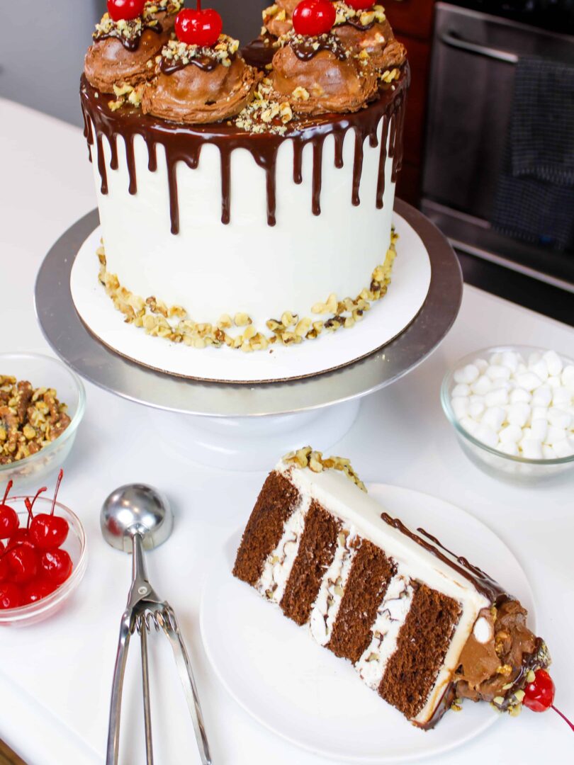 Rocky Road Cake: Our Favorite Ice Cream Flavor in Cake Form