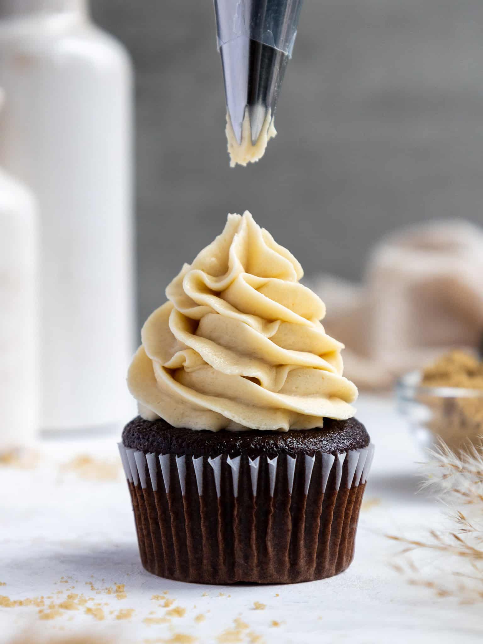 Brown Sugar Buttercream Frosting Vegan Double Chocolate Cake With