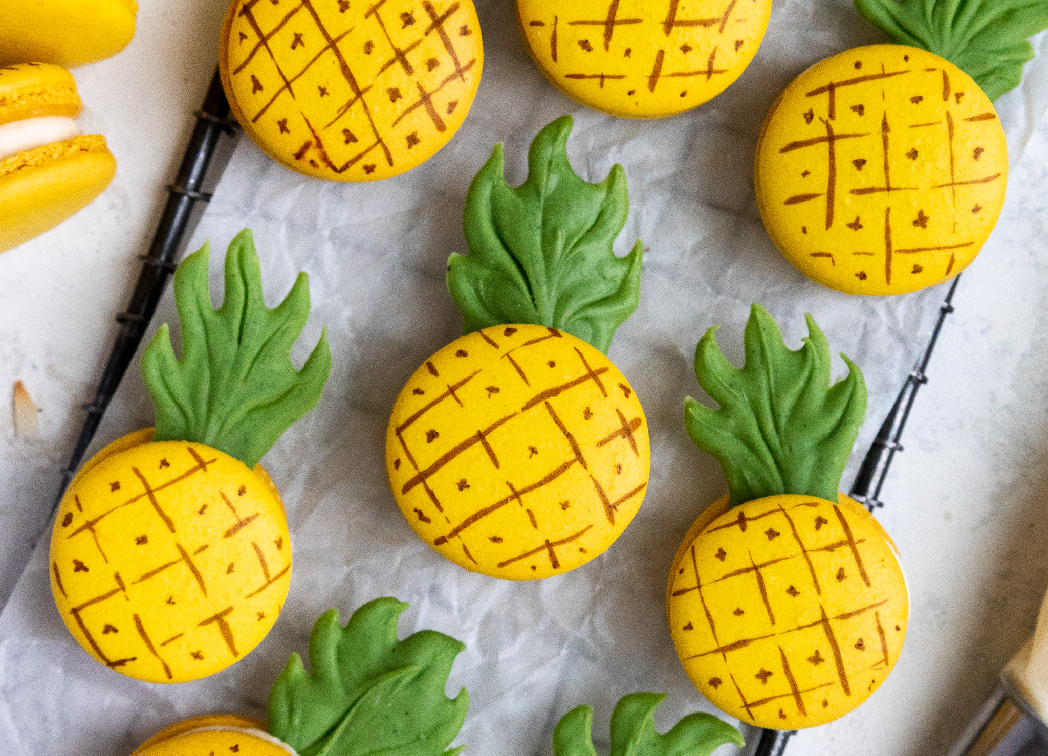 Pineapple Macarons: Delicious Recipe w/ Step-by-Step Tutorial