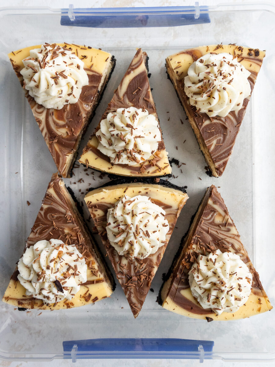 Marbled Cheesecake: Swirled Chocolate & Vanilla Cheesecake