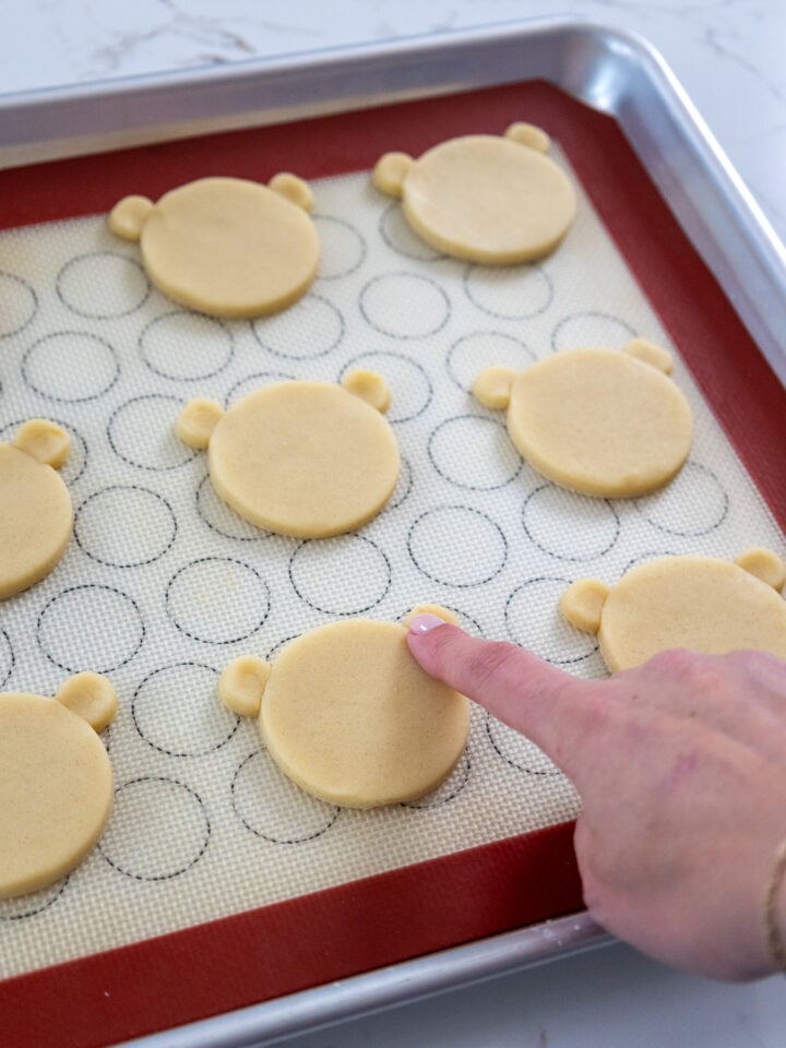 Teddy Bear Cookies with Chocolate Buttercream